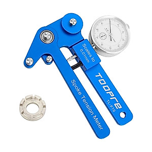 Vaveren Bikes Tension Meter Spokes Calibration Tool Durable Road Bike Indicator Meter Mountain Bike Rim Adjustment Tensiometer Bike Aluminum Alloy, Mechanical Meter
