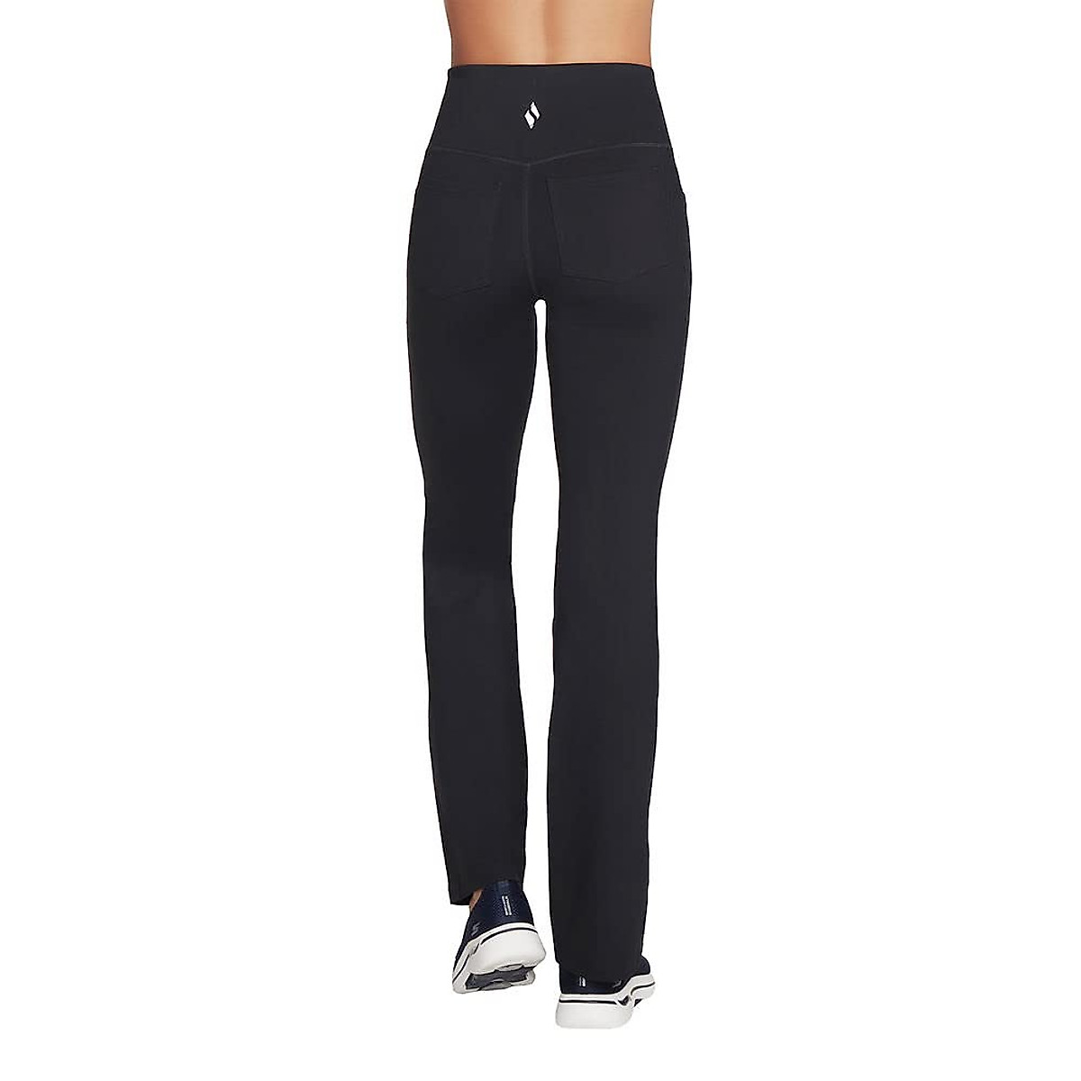 Skechers Women's Go Walk High Waisted Evolution Flare Pant, Bold Black, 3X-Large