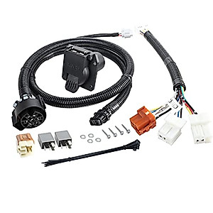 Oyviny RV 7 Way Trailer Wiring Harness for Nissan Frontier 2005-2022/Nissan Xterra 2005-2015/Nissan Pathfinder 2005-2012/Suzuki Equator 2009-2012 Without Factory Tow Package, Reley Harness Included