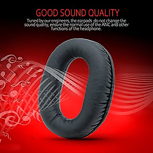 Krone Kalpasmos Replacement Ear Pads for Sony MDR-RF995R, Compatible with Sony WHRF400R WH-RF400R MDR-RF995RK MDR-RF895RK Headphone, Soft Leather Foam Ear Cushions for Sony Headphone