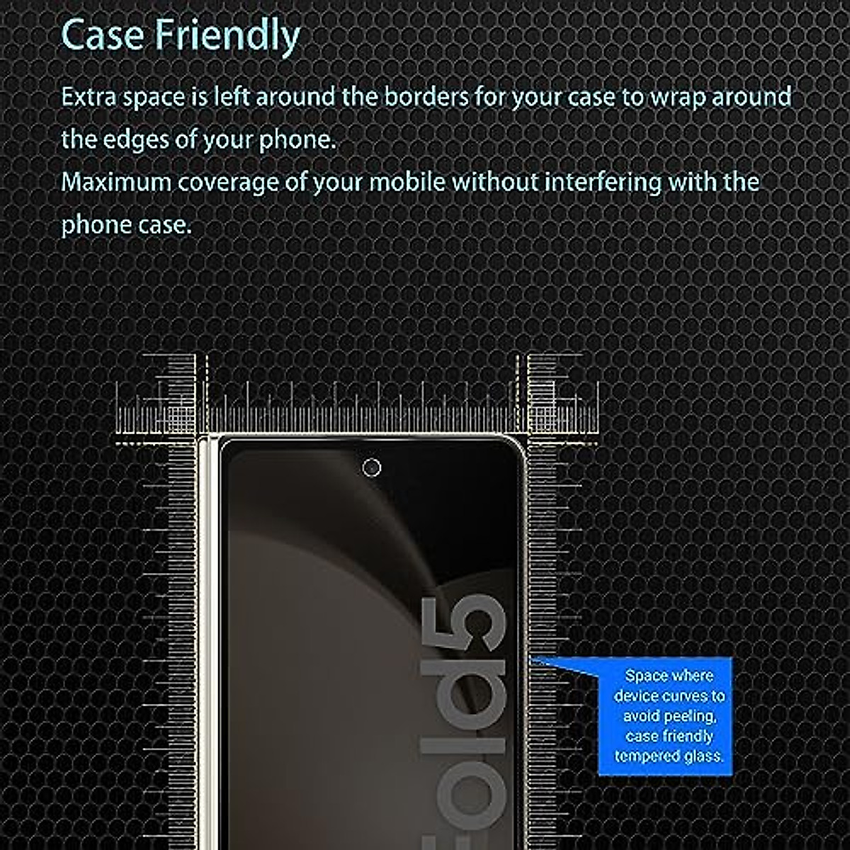 CHRINECY [4 Pack] 2Pack Privacy Screen Protector Compatible for Samsung Galaxy Z Fold 5 with 2Pack Camera Lens Protector, 9H Hardness, Anti-Spy Tempered Glass Protector Film