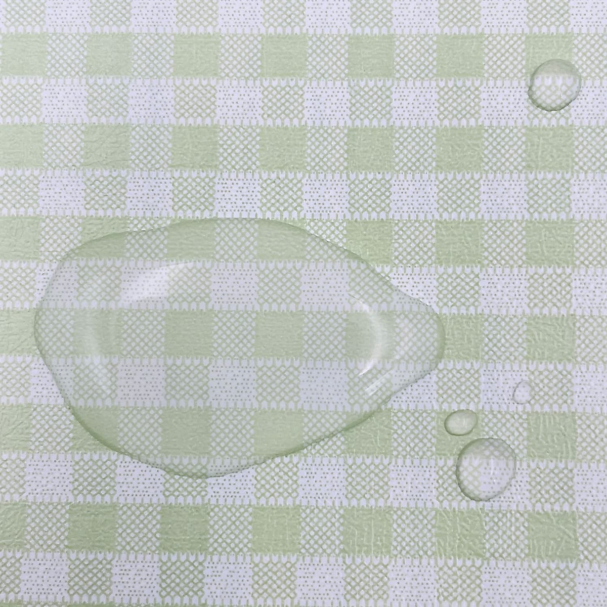 Yifely Green & White Checkered Pattern Tabletop Protect Paper Self-Adhesive Shelf Liner Coat Locker Decor 17.7 Inch by 9.8 Feet