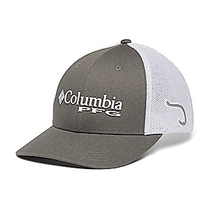 Columbia unisex adult PFG Mesh Ball Cap, Titanium, Hook, Small-Medium US