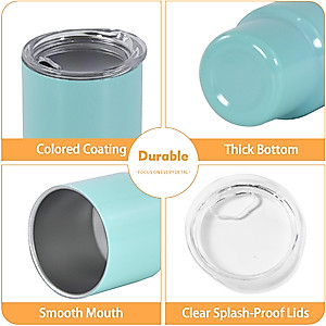 FECBK 3 oz Mini Tumbler Shot Glass with Straw and Lid 12 Pcs Sublimation Shot Glasses Tumblers Blank Stainless Steel Cute Shot Glasses Set for Wedding Party Whiskey Cocktail Bar, 6 Colored