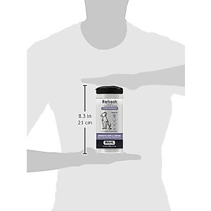 Wahl Pet Refresh Lavender Cleaning Wipes for All Dog Breeds - Use on Ears, Nose, Paws, Bottom, & Sensitive Areas - 50 Wipes - 820018A