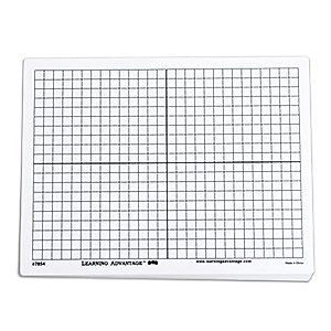 LEARNING ADVANTAGE 7854 XY Axis Dry Erase Boards, Set of 10