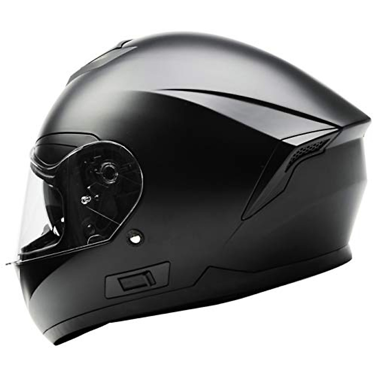YEMA Helmet Motorcycle Full Face Helmet DOT Approved - YM-831 Motorbike Street Bike Racing Crash Helmet with Sun Visor for Adult, Men and Women - Matte Black,Medium