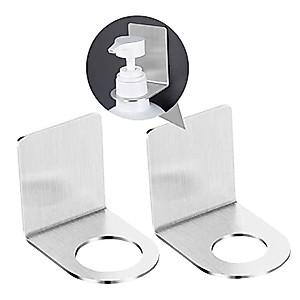 Alipis 2pcs Shower Gel Hanger Shelving Brackets Wall Mount Shelves Hand Wash Dispenser Shower Holder Storage Unit Metal Shelving Heavy Duty Bottle Holder Shampoo Bottle