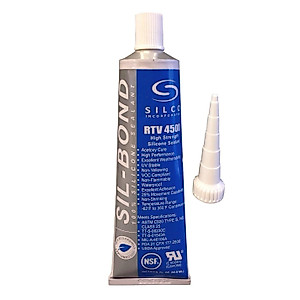 Silicone RTV 4500 Food Contact Safe High Strength Silicone Sealant, Clear (2.8 FL. Ounce)