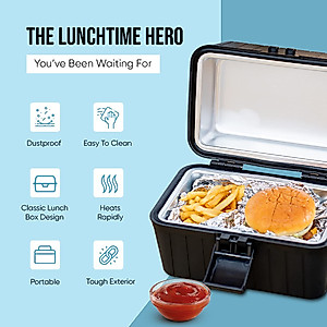 Zone Tech Heating Lunch Box - Premium Quality Electric Insulated Lunch Box Food Warmer Perfect for Picnics, Travelling, and On-site Lunch Break