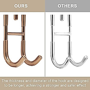 Kontoyo Shower Door Hooks 3 Pack,Over The Glass Door Hooks,Towel Hook for Frameless Glass Shower Door,Heavy Duty Rack Hooks for Robe,Towel