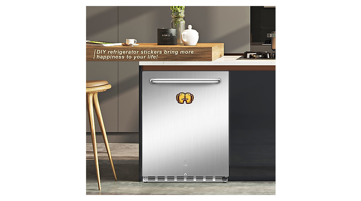 ICEJUNGLE 24" Silver Outdoor Refrigerator - 160 Can Cooler