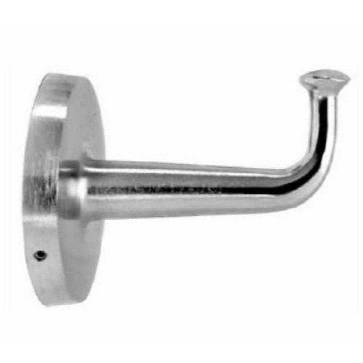 Bobrick 2116 Brass Heavy-Duty Clothes Hook with Concealed Mounting, Satin Nickel Plated Finish, 2-3/4" Flange Diameter x 3-7/16" Projection