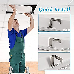 Art3d 2x2FT LED Flat Panel Light, Selectable CCT 3000/4000/5000K, 0-10V Dim 5500LM Flush Mount Ceiling Light, UL&ETL Listed, 1 Pack