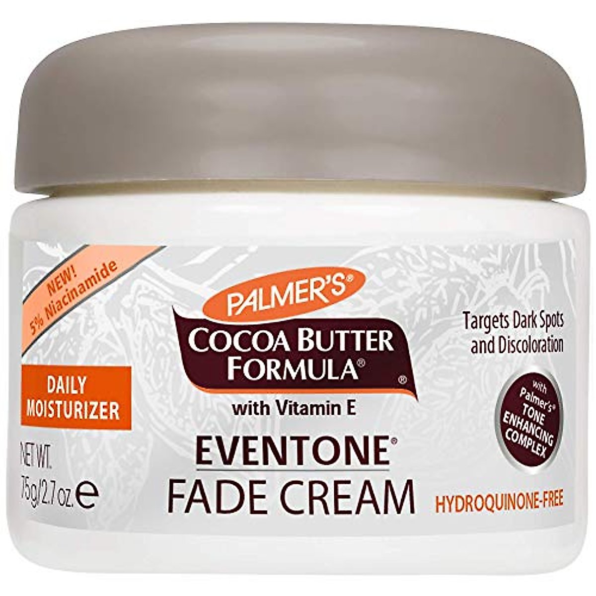 Palmer's Cocoa Butter Formula Eventone Fade Cream, Anti-Dark Spot Fade Cream with Vitamin E and Niacinamide, Helps Reduce Dark Spots & Age Spots, 2.7 Ounce