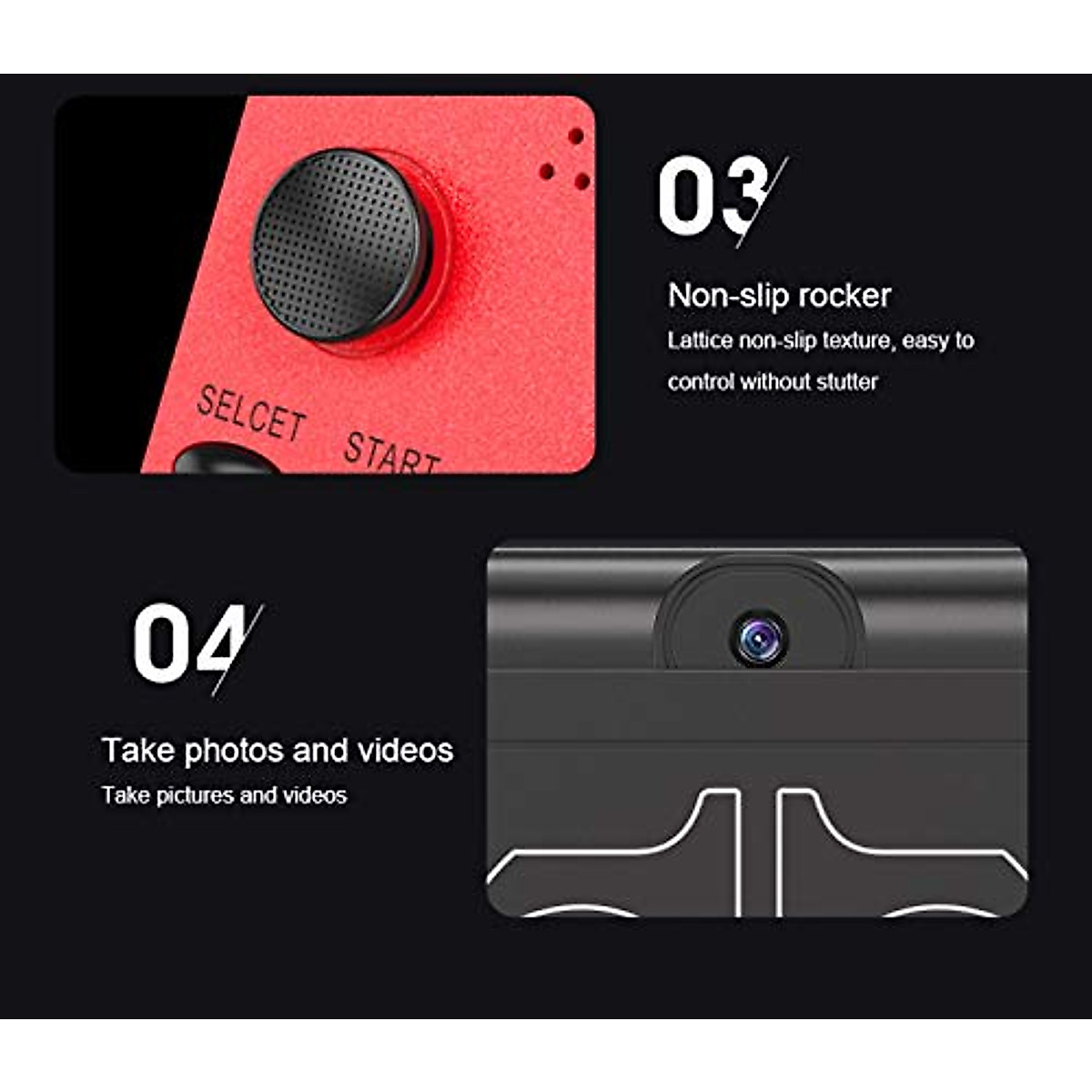 Kajiali Handheld Game Console 5.1 Inch Large Screen Retro Game Console Built-in 1000+ Games Support HD TV Output Video Game Consoles Support TF Card Game Console Birthday Gifts for Kids Adults