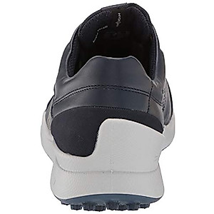 ECCO Women's Biom Hybrid Hydromax Water-Resistant Golf Shoe, Marine/Buffed Silver/Night Sky, 9-9.5