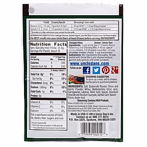 Uncle Dan’s, Creamy Ranch | Singles Packet – 0.75oz (Pack of 1)