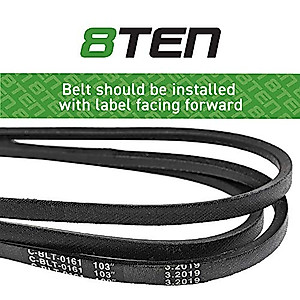 8TEN Engine to Deck Belt for Toro 102742 94-2501 Simplicity 1664644 1664644SM Snapper 1-4799 7014799 7014799YP