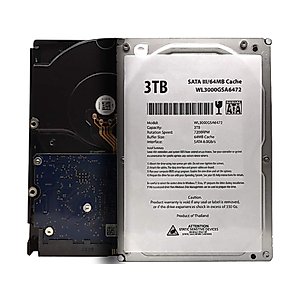 WL 3TB 7200RPM 64MB Cache SATA III 6.0Gb/s 3.5" Internal Desktop Hard Drive (For RAID, NAS, DVR, Desktop PC) w/1 Year Warranty