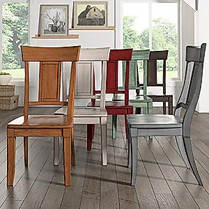 Inspire Q Eleanor Panel Back Wood Dining Chair (Set of 2) by Classic Grey Antique