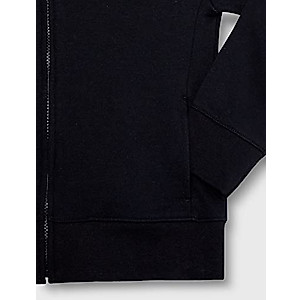 Champion Big, Full Zip Kids' Hoodie for Girls, Lightweight Sweatshirt, French Terry, Black