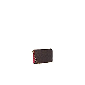 Coach Women's Poppy Crossbody In Signature Canvas With Disco Star Print (Brown/Watermelon)