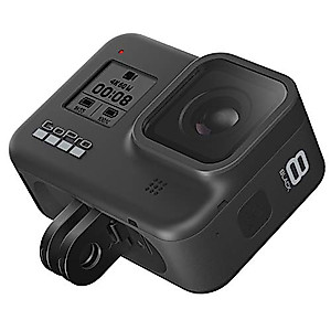 GoPro HERO8 Black Waterproof Action Camera with Touch Screen 4K Ultra HD Video 12MP Photos 1080p Live with Accessory Bundle - 1 Additional GoPro USA Batteries + PNY 64GB U3 microSDHC Card