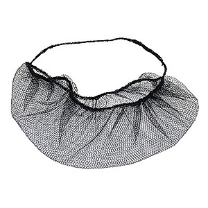 100 pieces Disposable Nylon Honeycomb Royal Beard Protector nets, Latex Free (Black)