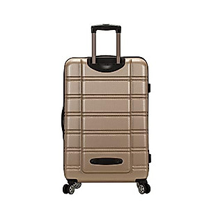 Rockland Melbourne Hardside Expandable Spinner Wheel Luggage, Champagne, 3-Piece Set (20/24/28)
