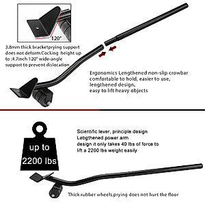 Majade Furniture Movers with Wheels, Furniture Dolly, Furniture Lifter for Heavy Furniture, Moving Dollys with Wheels, Large Universal Swivel and Lockable Wheel Furniture Dolly