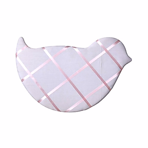 Purple Fabric Memory/Memo Bulletin Board for Nursery Room Kids Room Decor Bird Shape Baby Toddler Room Decorative Memo Pad Violet Photo Bulletin Board 17.7 x 14 Inches