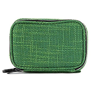 DIME BAGS Pod Padded Travel Case with Key Chain Clip | Protective Hemp Pouch with Padded Interior (7 Inch, Forest)