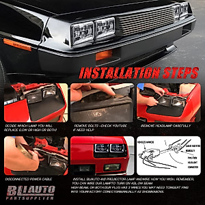 BLIAUTO DOT Approved 4x6 LED Headlights 4PCS 65W Hi/Low Sealed Beam H6545 Rectangular Projector Headlamp Replace H4651 H4652 H4656 H4666 for Kenworth T600 T800 W900 Peterbilt 378 379 Truck