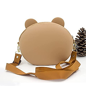 G.CHEN Cute Bear Purse for Women Crossbody Bag Girls Novelty Purse Cartoon Silicone Shoulder Bag
