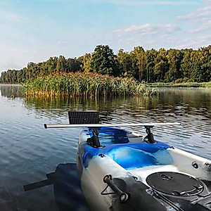 Newcod Kayak Motor Mount, Fishing Kayak Trolling Motor Mount Rack Aluminum Outboard Mounting Bracket Holder Kit