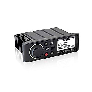 Fusion MS-RA70NSX Marine AM/FM/BT/NEMA2000 Stereo with 2 Pair Wet Sounds Recon 6-S High Output 6.5" Marine Coaxial Speakers, Silver Grill