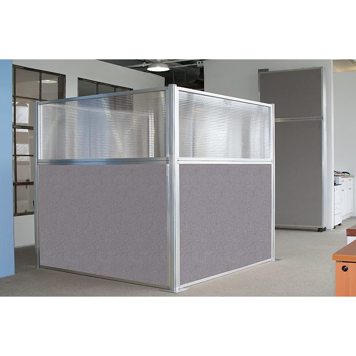 Versare Hush Panel Cubicle Kit | Workstation Partition Walls | Sound Dampening Cubicle Walls | Partitions for Desks