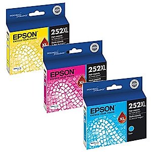 Epson T252XL220, T252XL320, T252XL420 High Yield Ink Cartridge Set Colors only (CMY)