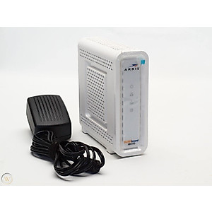 ARRIS Surfboard SB6190 32x8 DOCSIS 3.0 Cable Modem with 1.4 Gbps Download and 262 Upload Speeds, White (Non-Retail Packaging) (Renewed)