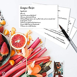 100 Extra Thick Index Cards | Blank Note Card | 14pt (0.014”) 100lb | Heavyweight Thick White Cover Stock | 100 Cards Per Pack - 3 x 5 Inches