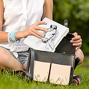 senya Spiral Notebook Ruled 2 Pcs, White Horse Journals for Study and Notes 60 Pages with Durable Hardcover