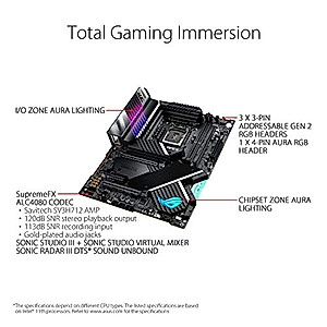 ASUS ROG Maximus XIII Apex (WiFi 6E) Z590 LGA 1200(Intel® 11th/10th Gen) ATX gaming motherboard (PCIe 4.0,18 power stages,Intel® 2.5 Gb Ethernet,4xM.2, USB 3.2 Gen 2x2, Aura Sync RGB)