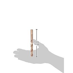 BOSCH CO2154 1-Piece 27/64 In. x 5-3/8 In. Cobalt Metal Drill Bit for Drilling Applications in Light-Gauge Metal, High-Carbon Steel, Aluminum and Ally Steel, Cast Iron, Stainless Steel, Titanium