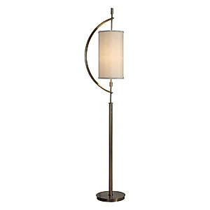Uttermost Balaour 66" High Antique Brass Floor Lamp