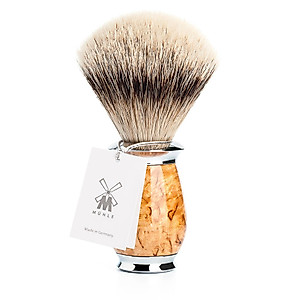 MÜHLE PURIST Karelian Masur Birch Silvertip Badger Shaving Brush