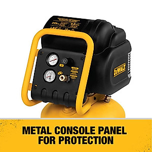 DEWALT Vertical Portable Compressor, 1.9 Hp 200 Psi Oil Free High Pressure Low Noise (D55168)