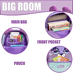 MYHSBYO Kids Backpacks for Girls School Bag with Lunch Box School Backpack for Girls Set Cute Bookbag for Kindergarten