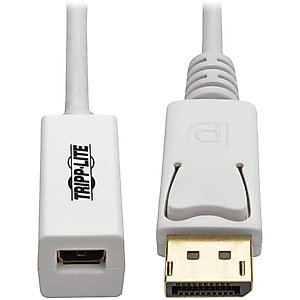 Tripp Lite 6in DisplayPort to Mini DisplayPort Adapter Cable 4k x 2k M/F 6" (P134-06N-MDP)