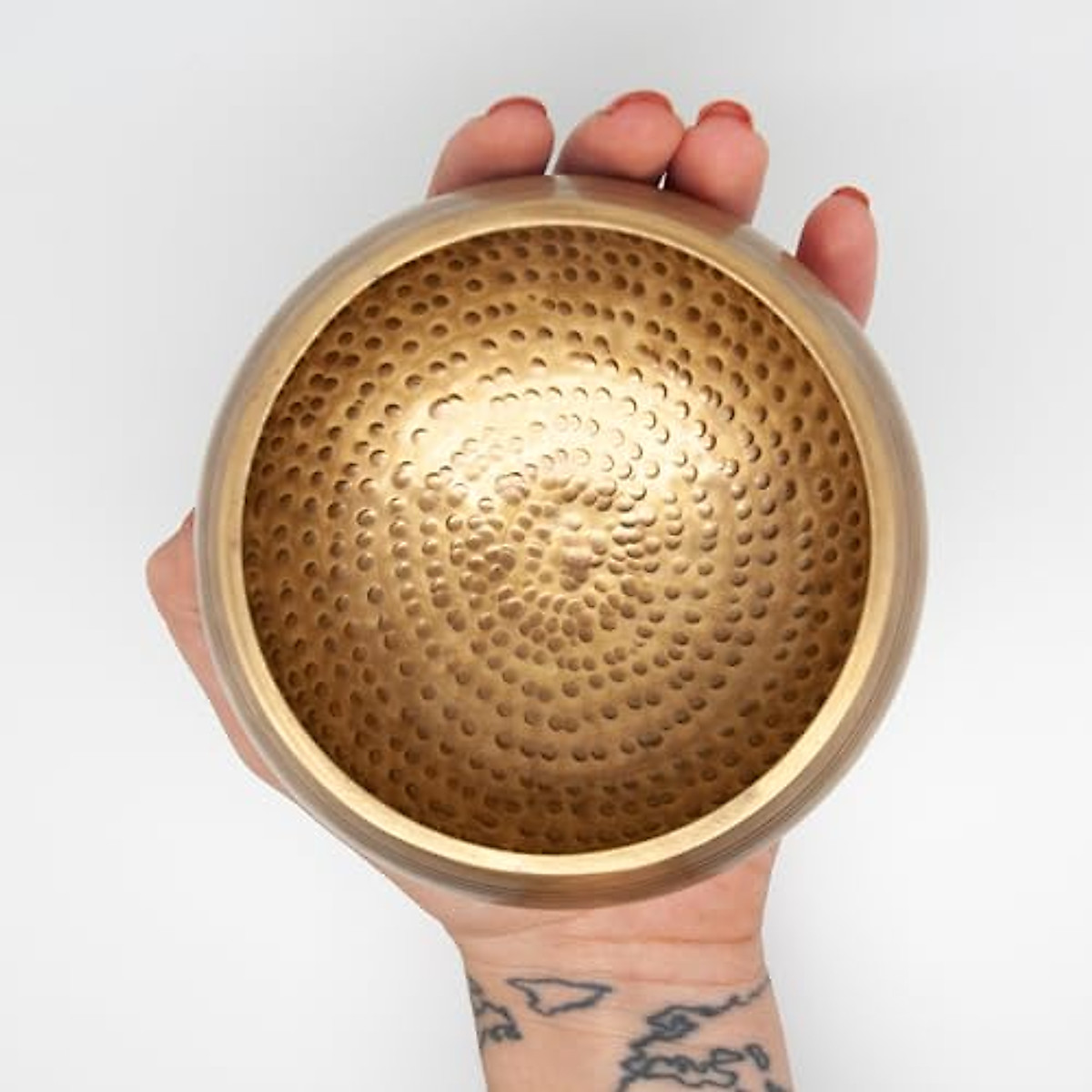 Cadushki Tibetan Singing Bowl Set: 2 Sound Bowls 4.5 inches & 3.3 inches, a Mallet, 2 Cushions and a Nepal Cloth Bag. Meditation Singing Bowl is Suitable for Meditation, Yoga, Healing and Silent Mind